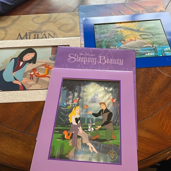 Disney | Wall Decor | The Disney Store Commemorative Lithographs Set Of ...